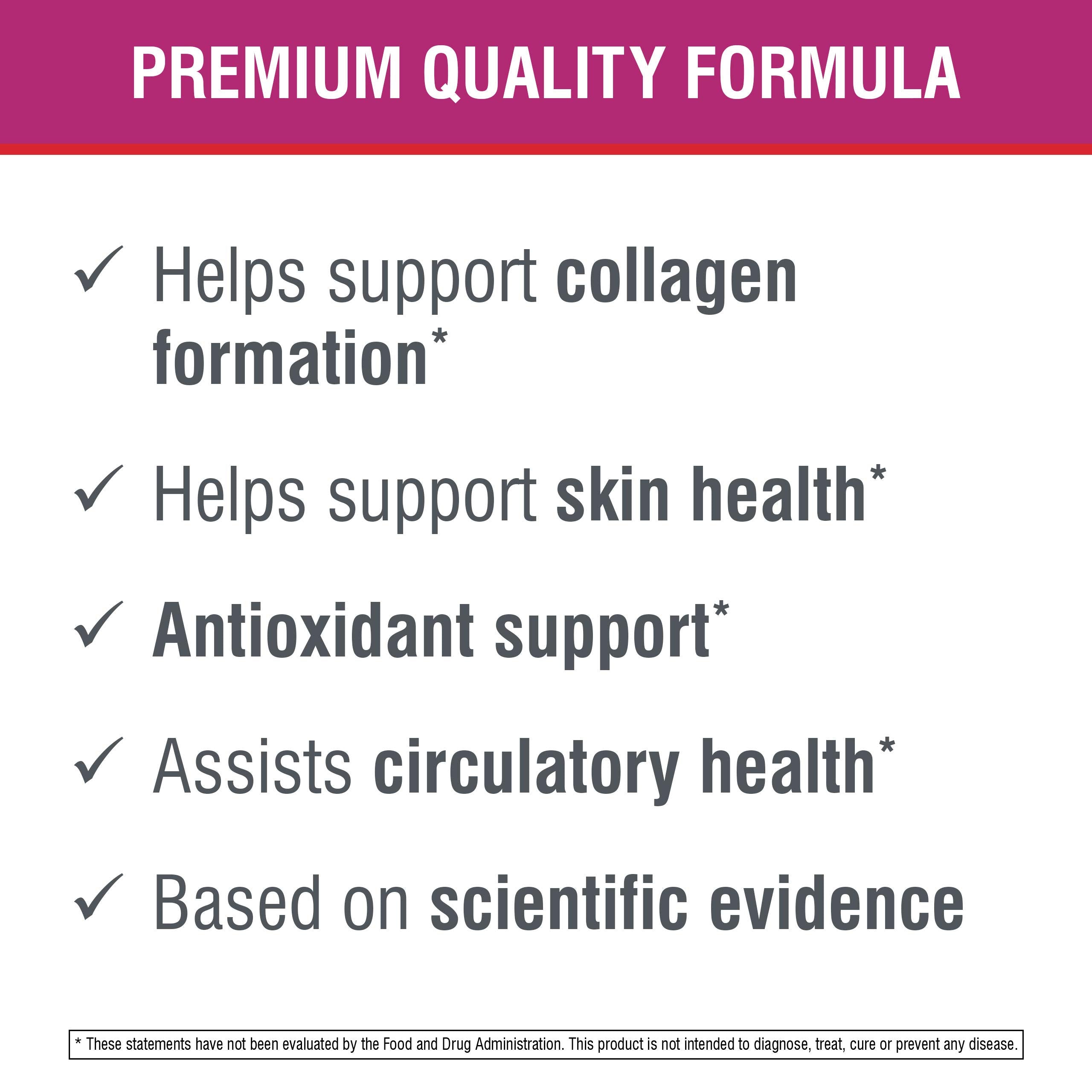 Grape seed extract supports collagen production