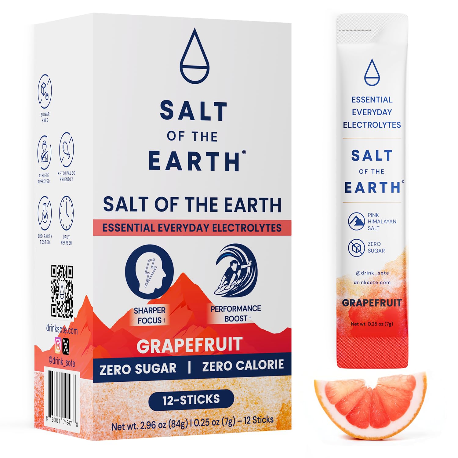 grapefruit electrolyte powder packets