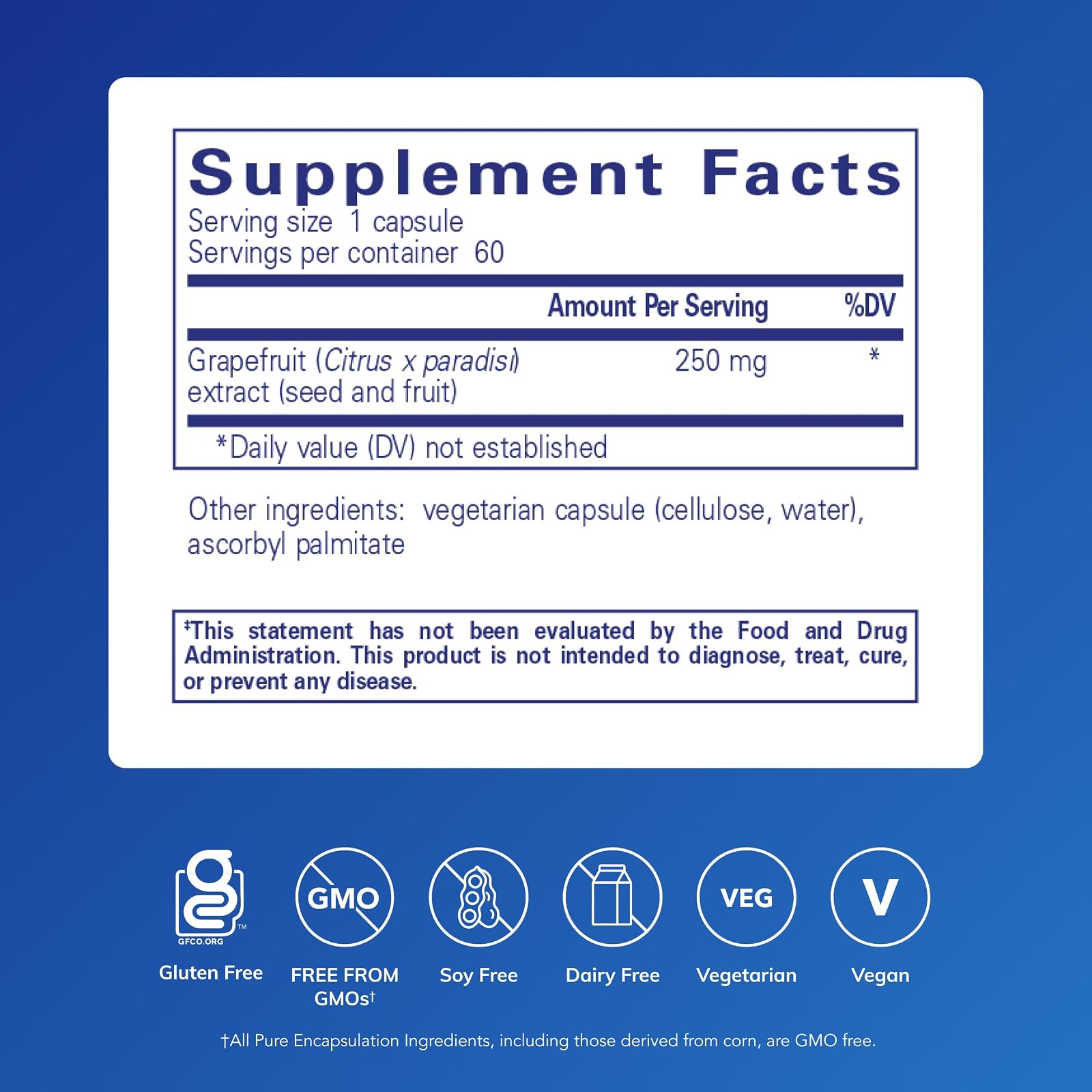 Grapefruit seed extract multivitamin for men