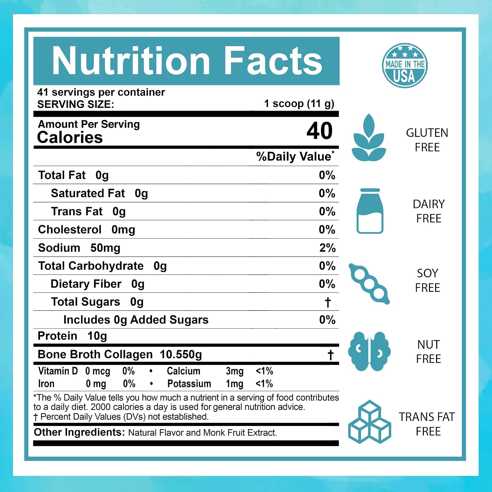 Grass fed beef collagen supplement