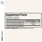 Grass-fed beef heart supplement benefits