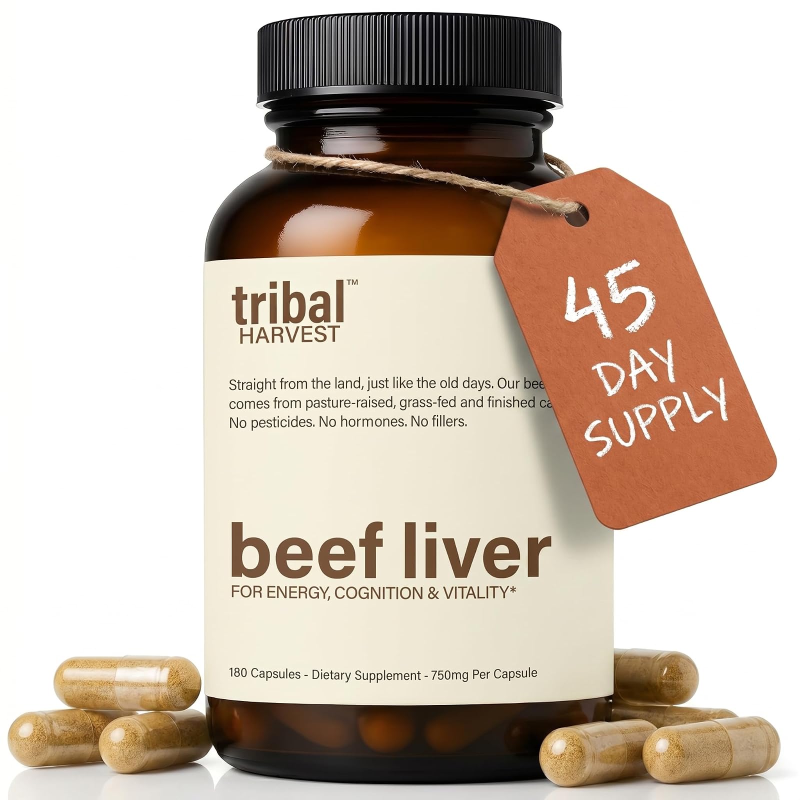 grass fed beef liver capsules 3000 mg