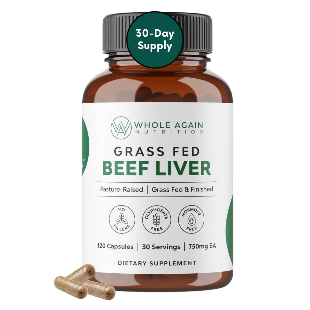 Grass fed beef liver capsules