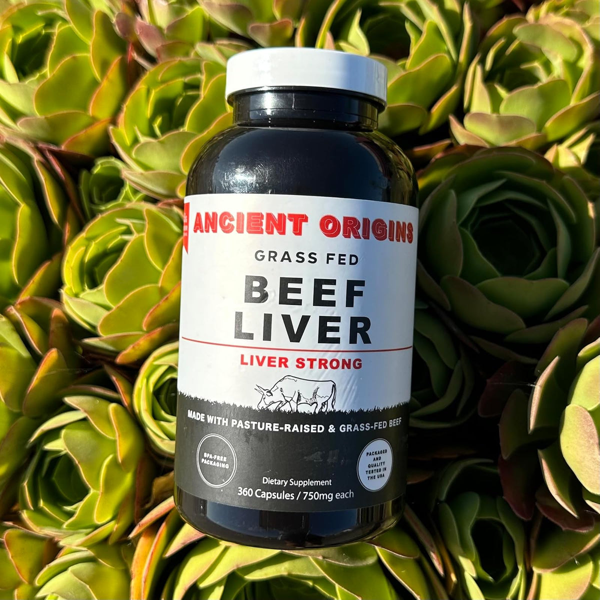 Grass fed beef liver for healthy hair