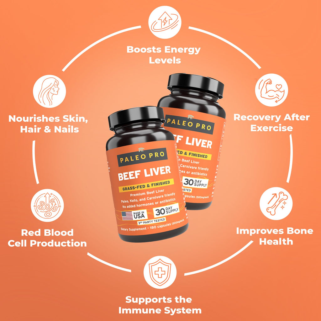 Grass fed beef liver for immune support