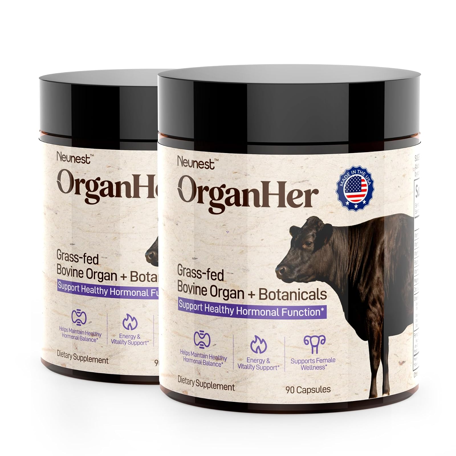 grass fed beef organ supplement capsules