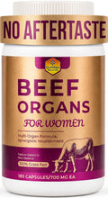 grass-fed beef organ supplement capsules