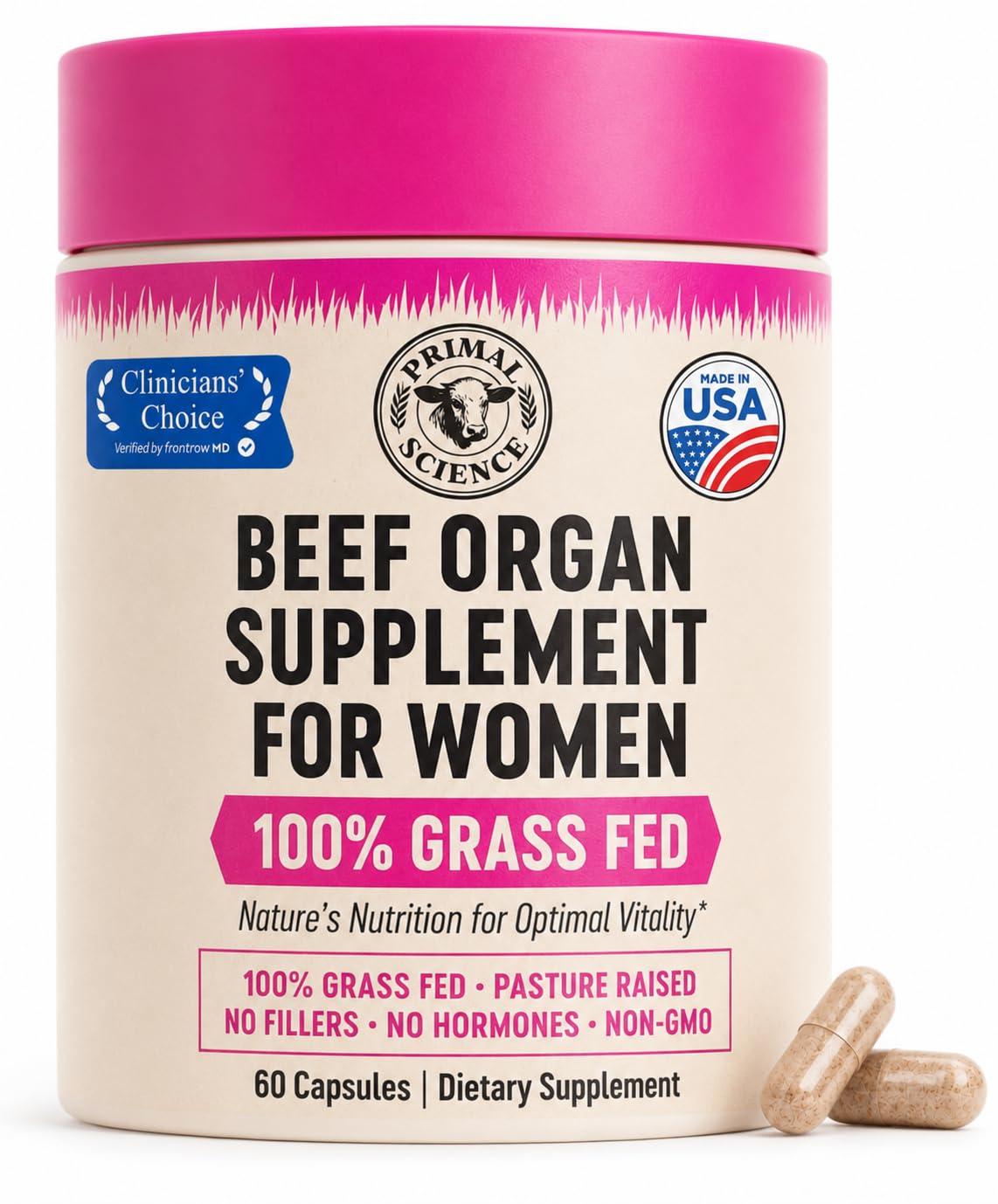 grass fed beef organ supplement for women