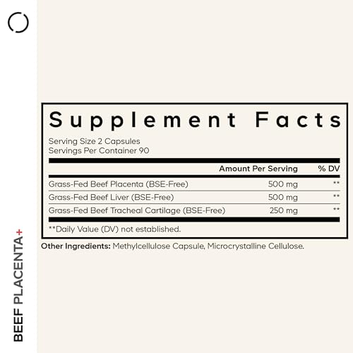 Grass-fed beef placenta multivitamins benefits