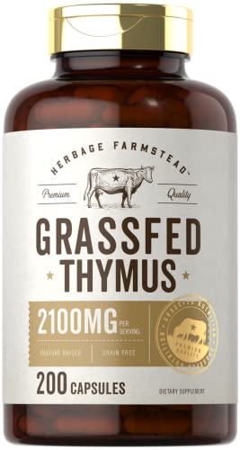 Grass fed beef thymus capsules