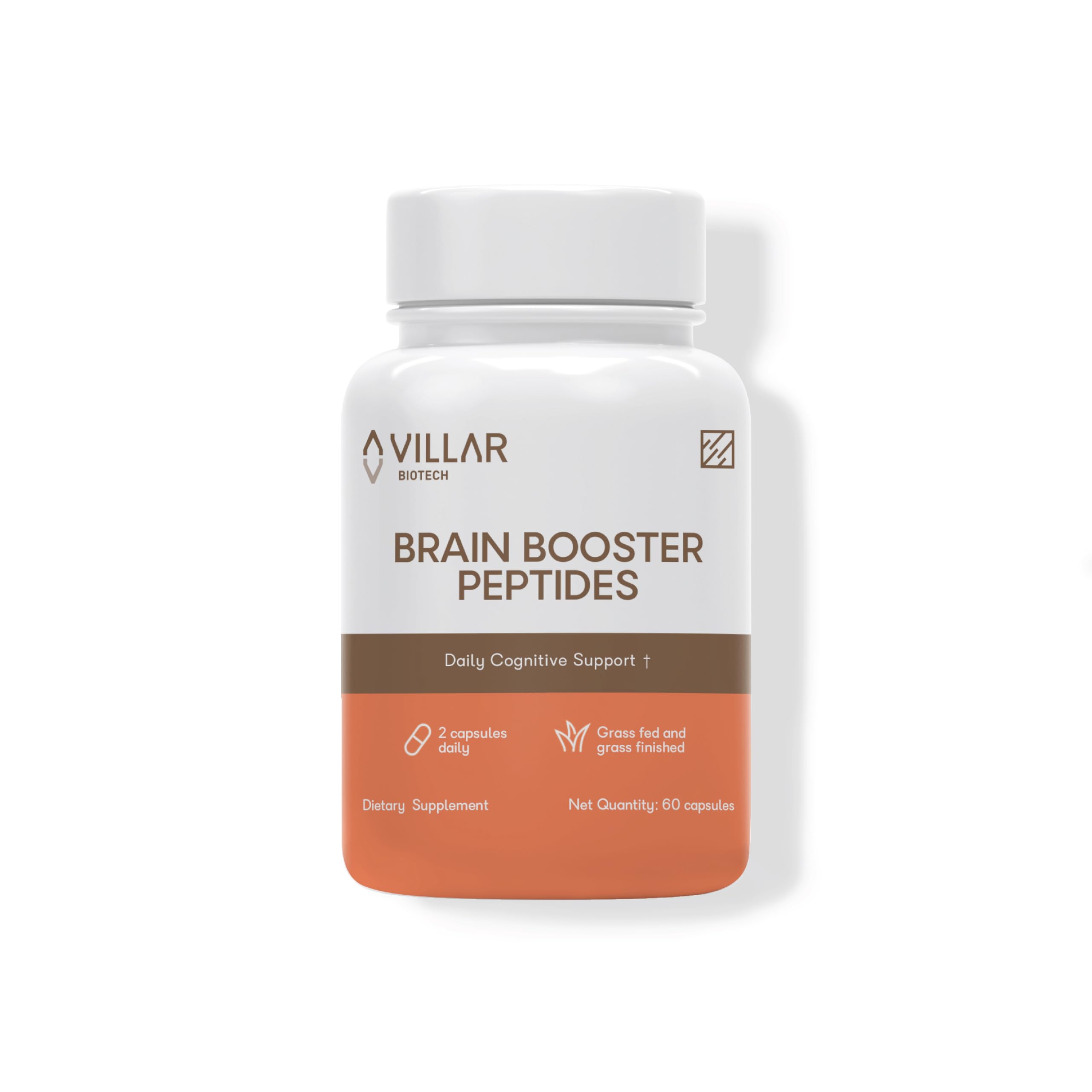 Grass-fed bovine brain peptides capsules