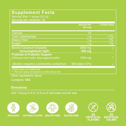 grass fed bovine colostrum benefits