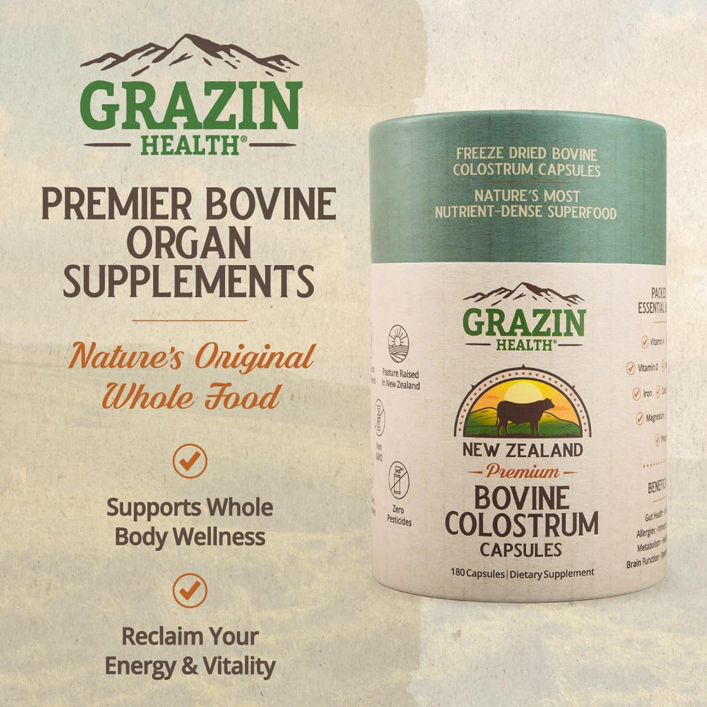 grass-fed colostrum capsules for wellness