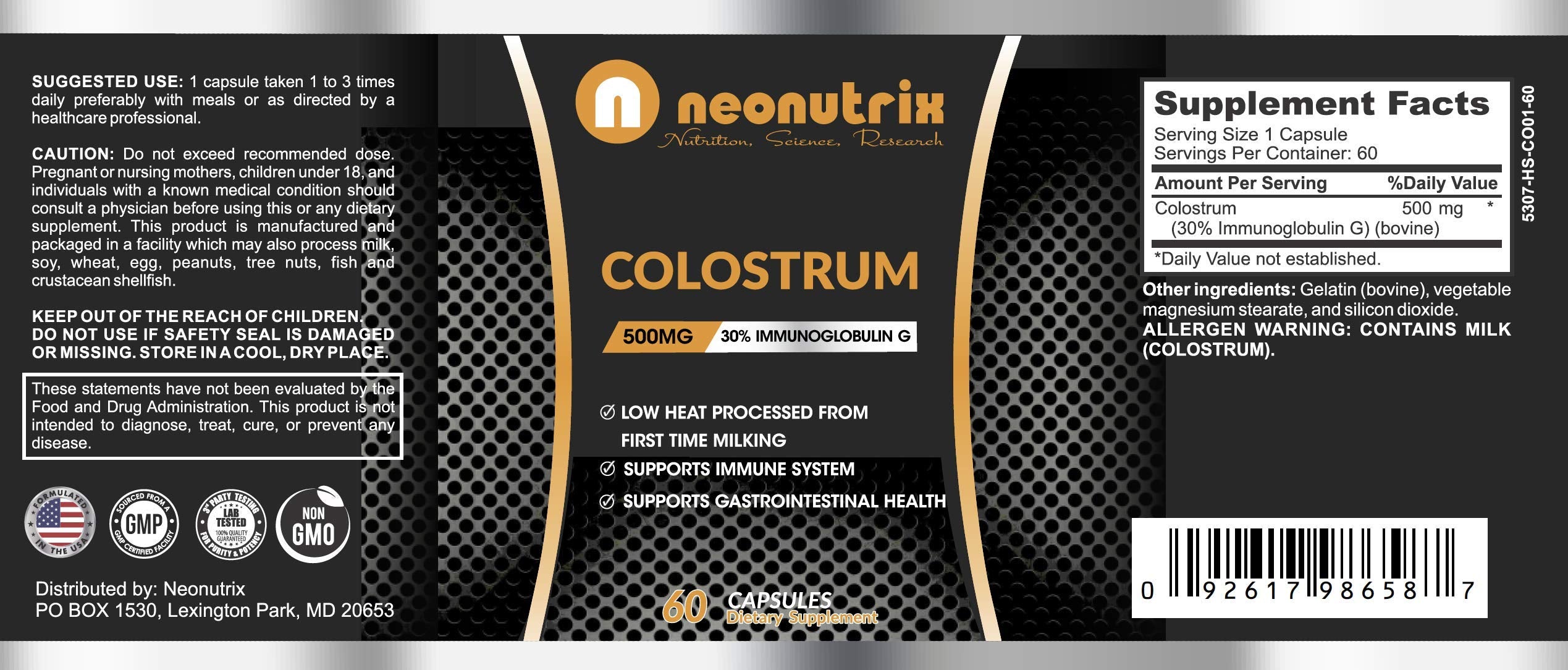 grass fed colostrum for nutritional support