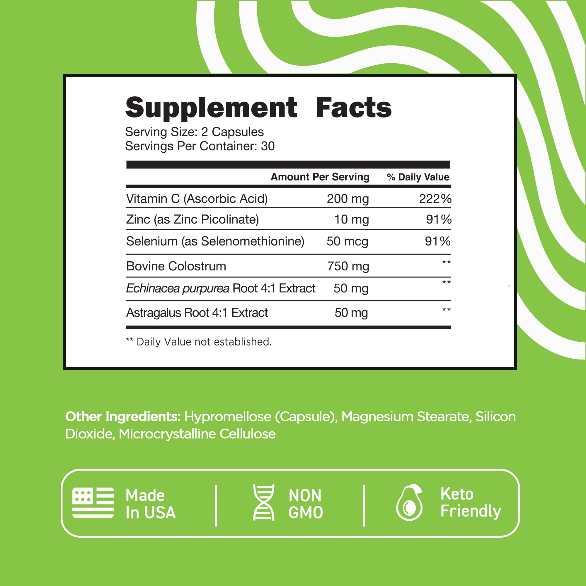 Grass-fed colostrum for optimal nutrition