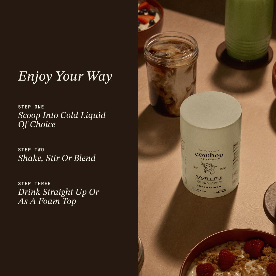 Grass fed colostrum for optimal nutrition