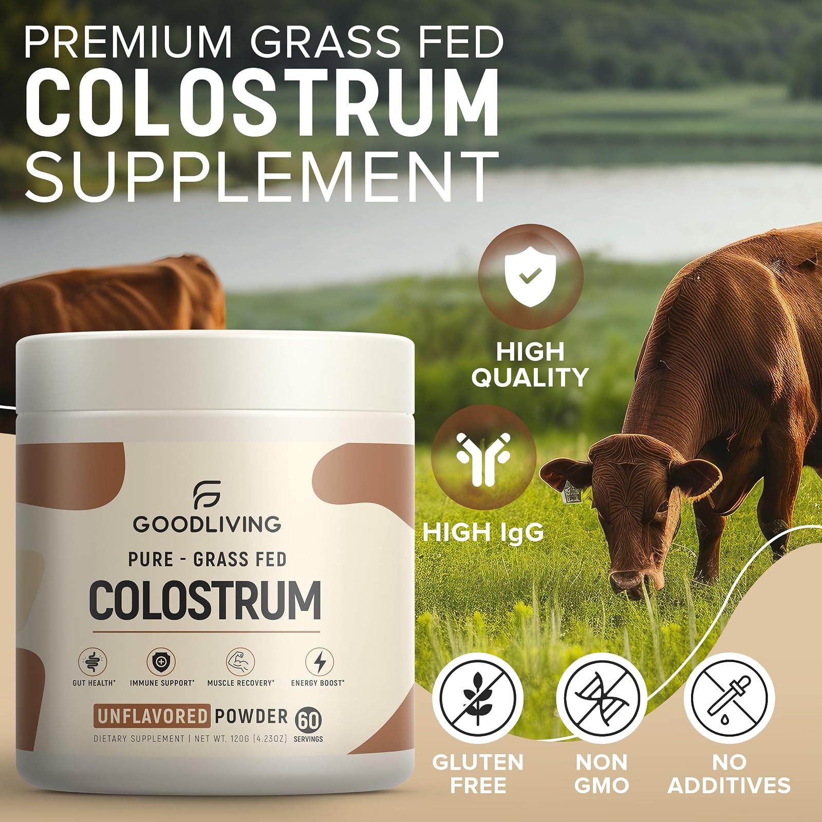grass fed colostrum powder for vitality