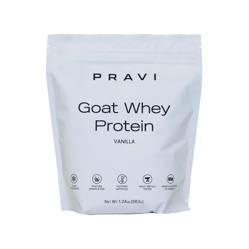 grass-fed goat whey protein powder
