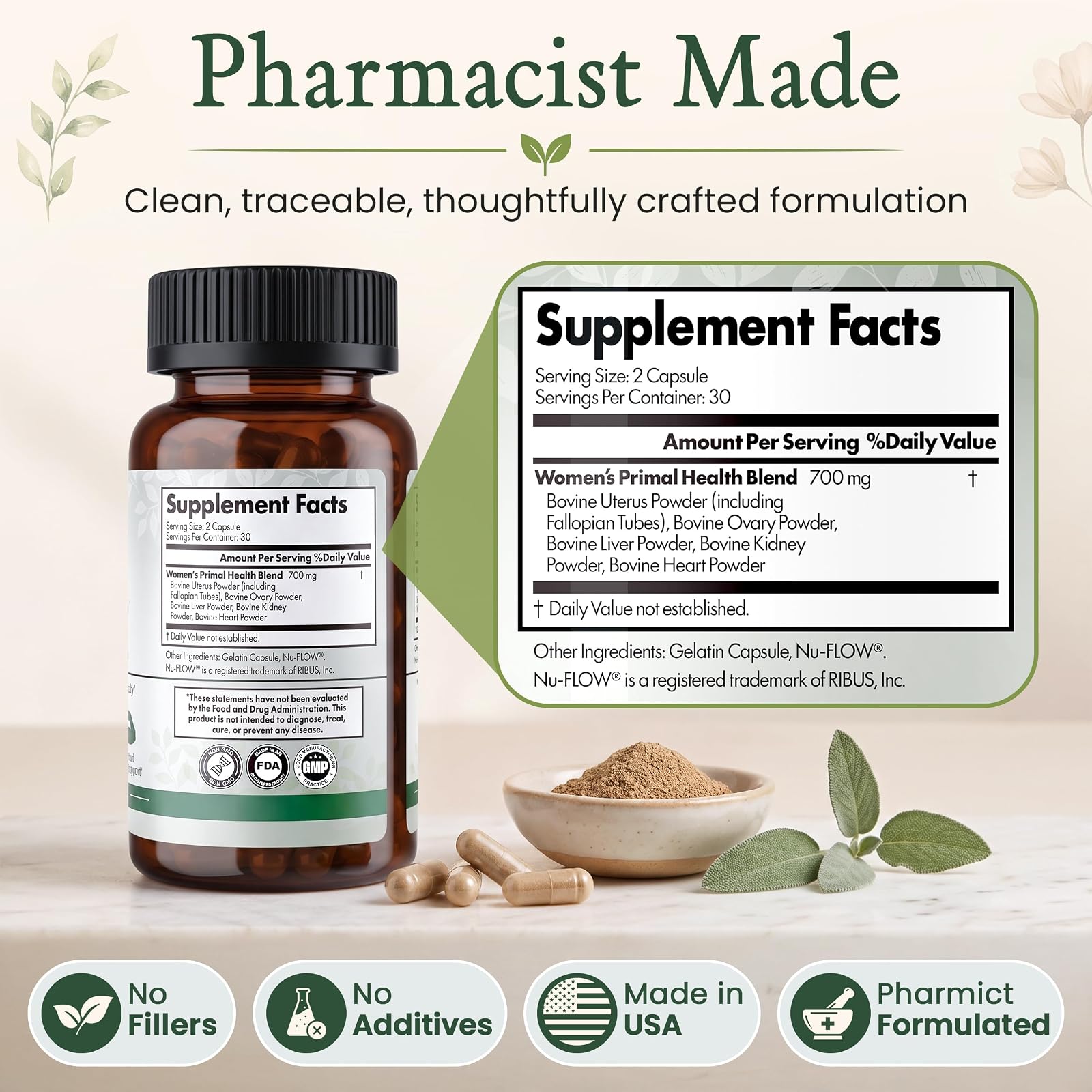 Grass Fed liver capsules for immune support