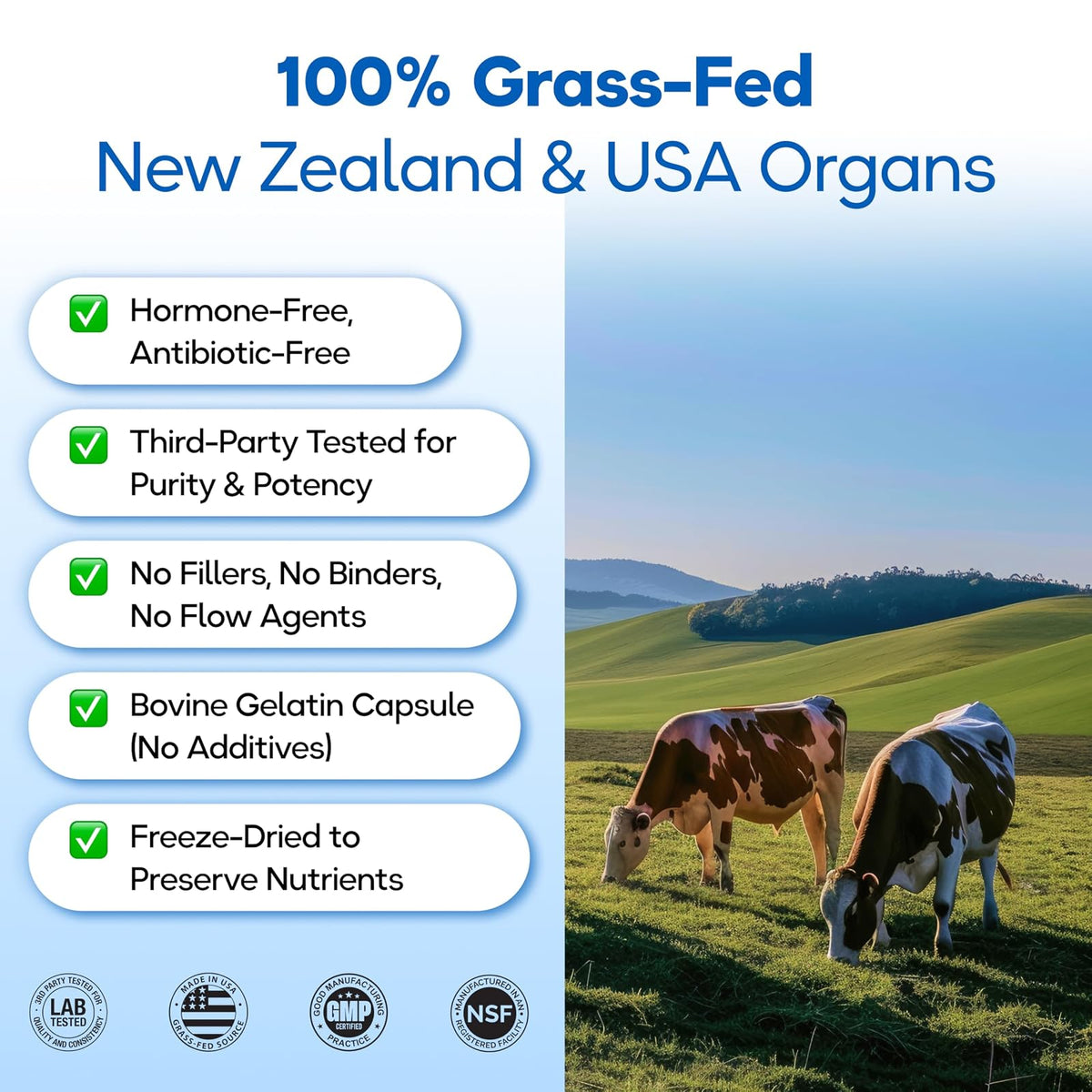 grass fed organ supplement for vitality