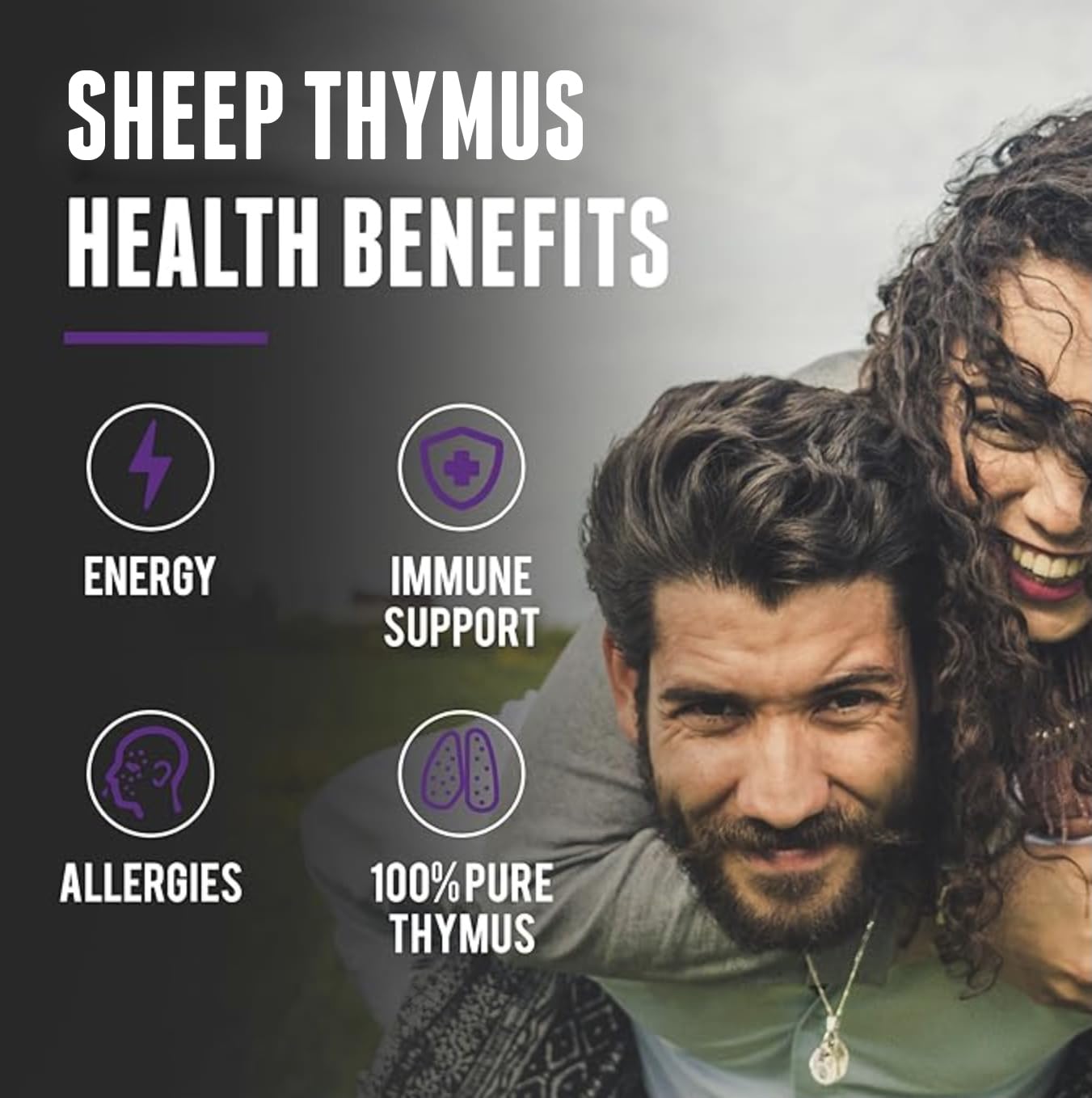 Grass fed thymus for immune support