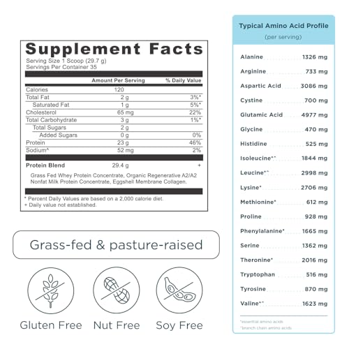 grass fed whey protein collagen peptides