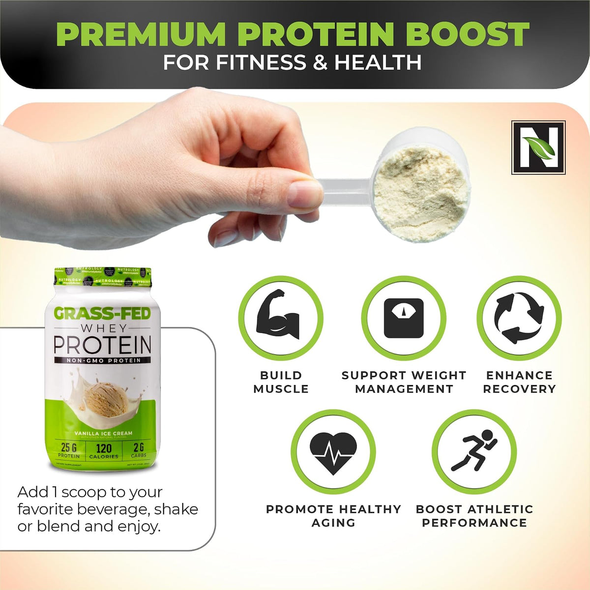 grass-fed whey protein for clean nutrition