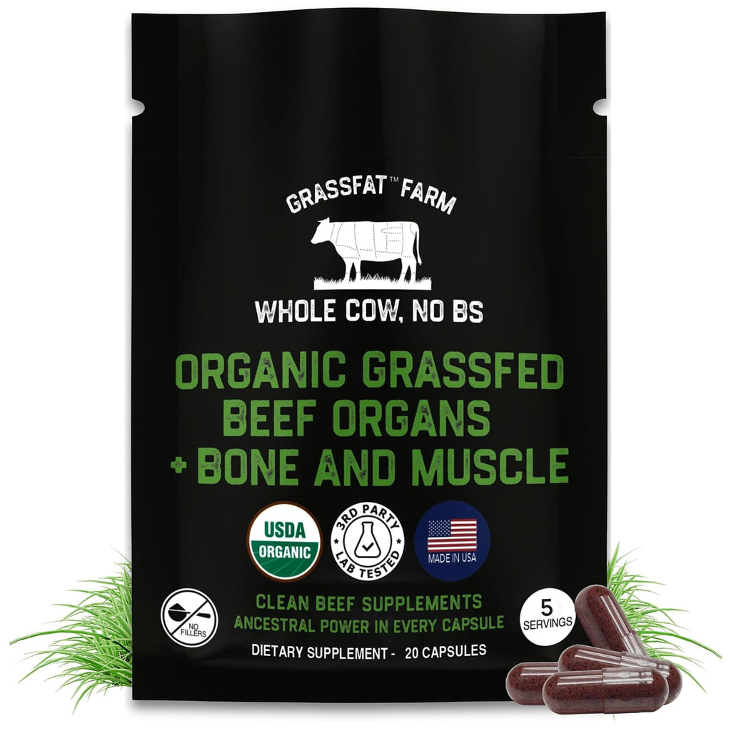 Grassfat Farm beef organ supplements
