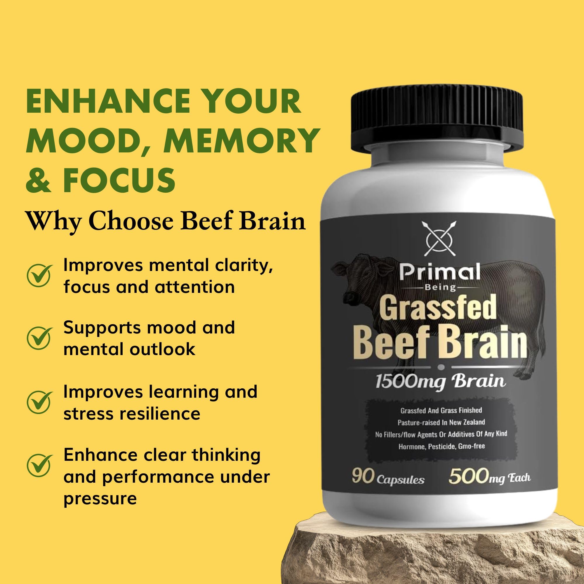 Grassfed beef for optimal cognitive function