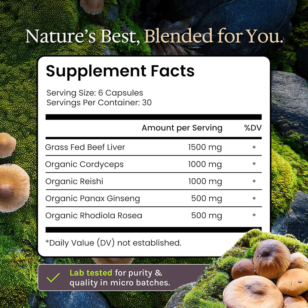Grassfed liver supplement for women's health