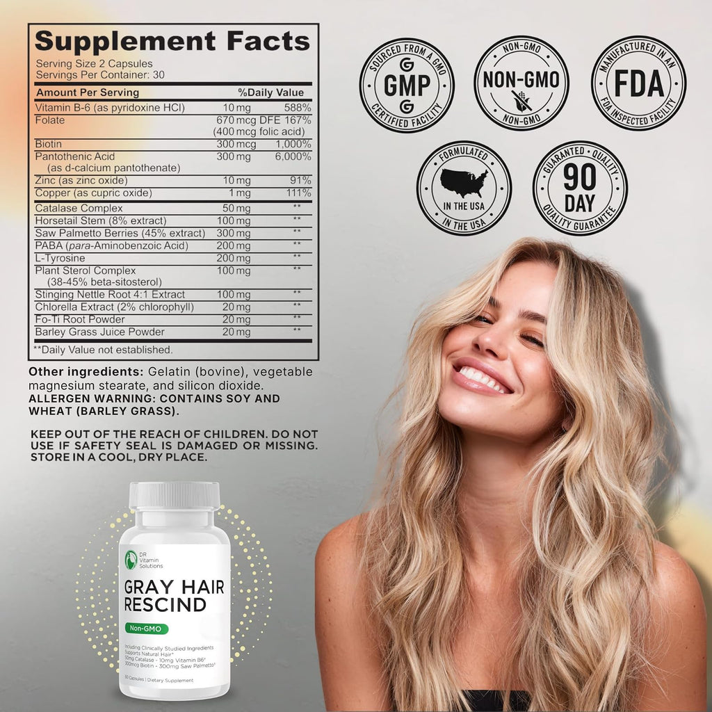 Gray Hair Rescind multivitamin for women