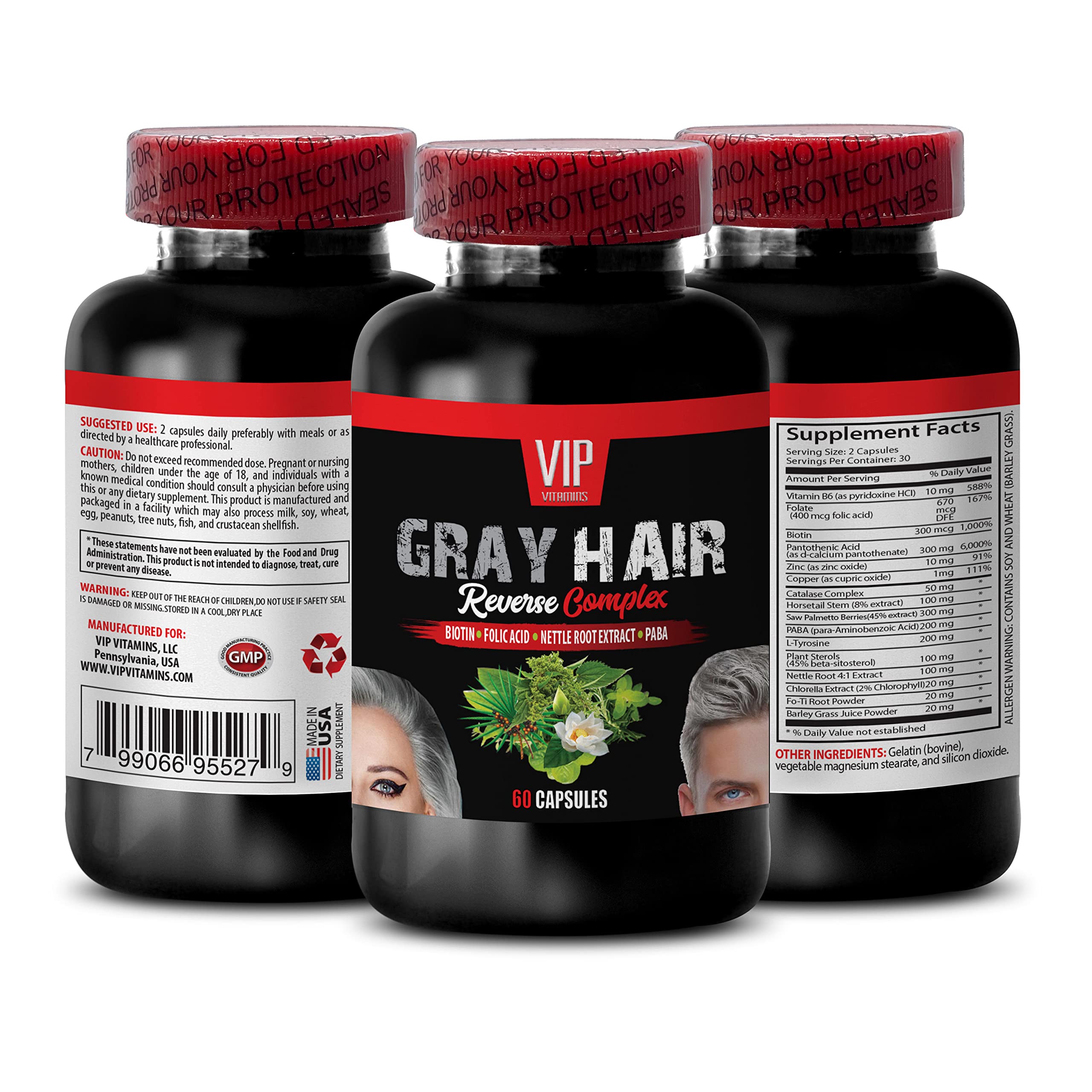 Gray hair supplement for growth