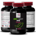 Gray hair supplement with licorice root