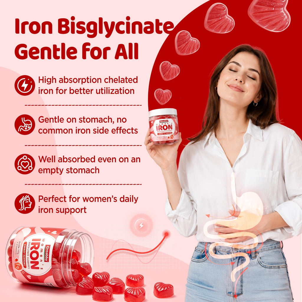 GREABBY iron gummies for immune health