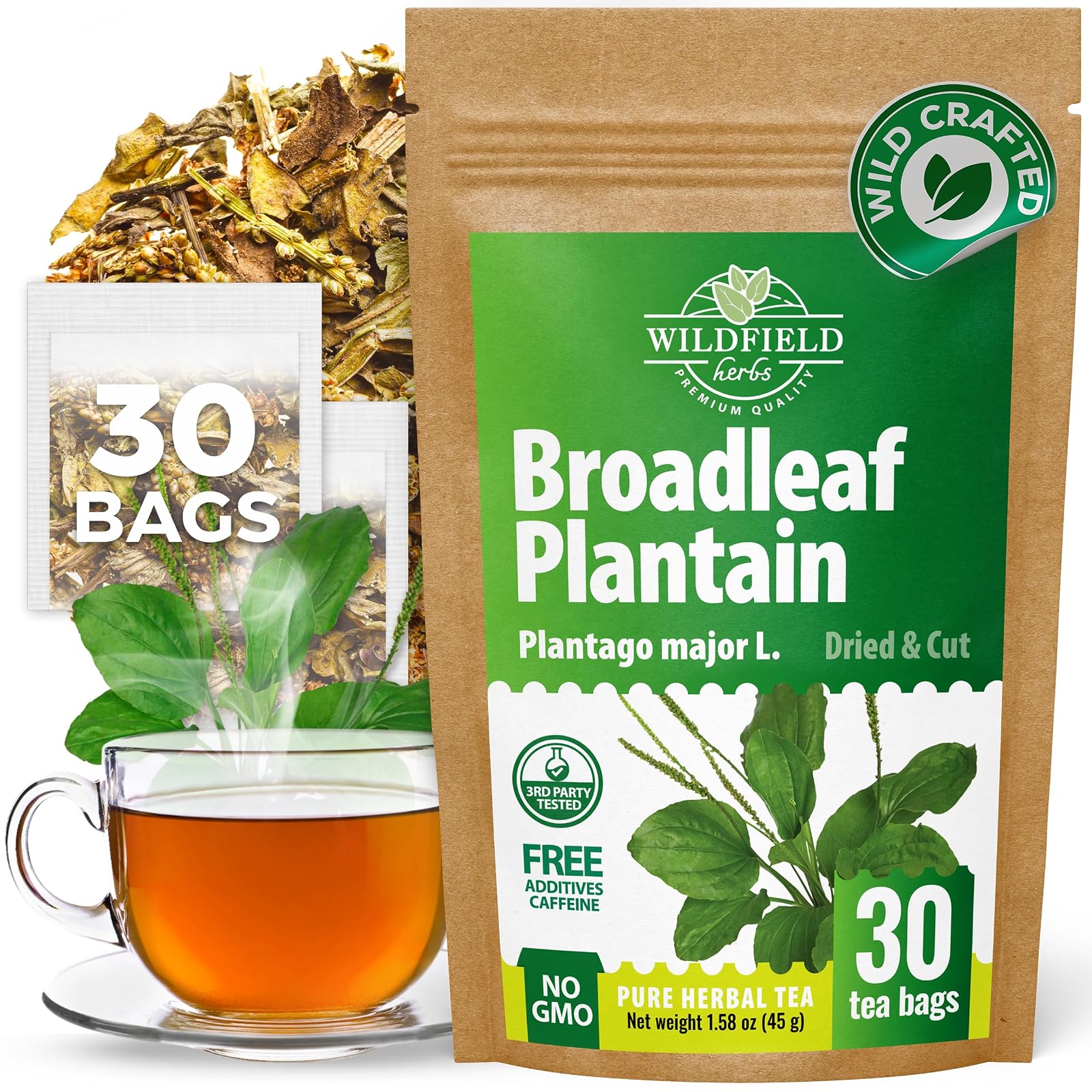 Greater Broadleaf herbal tea bags