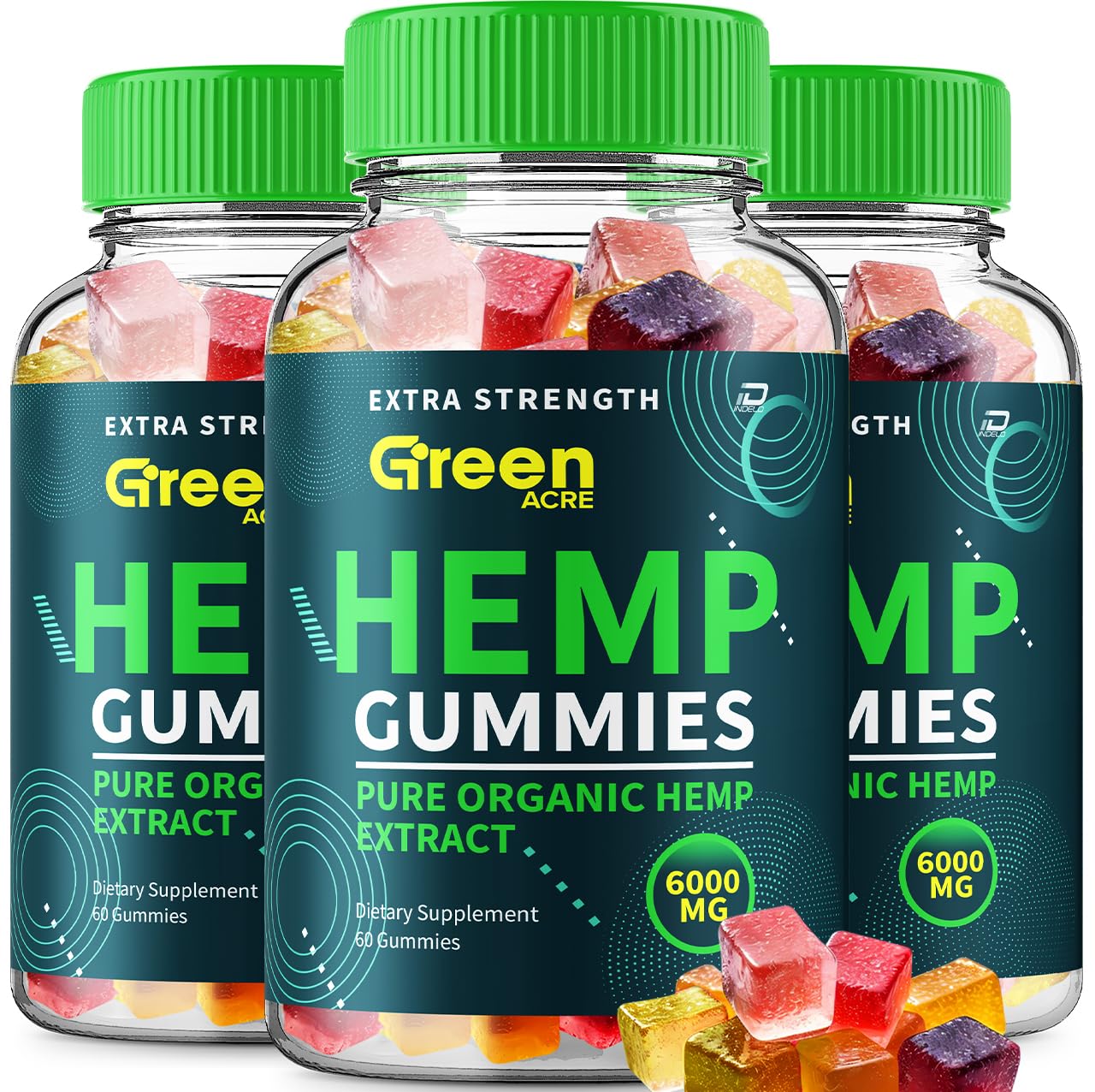 Green Acres blended vitamin gummies