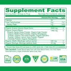 Green Apple flavour greens powders