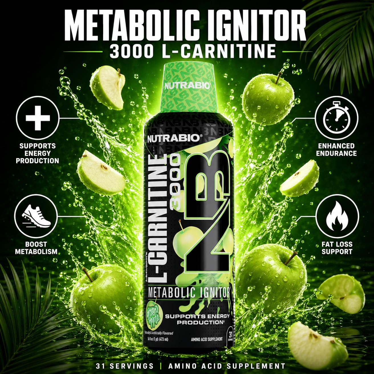Green apple flavour L-Carnitine