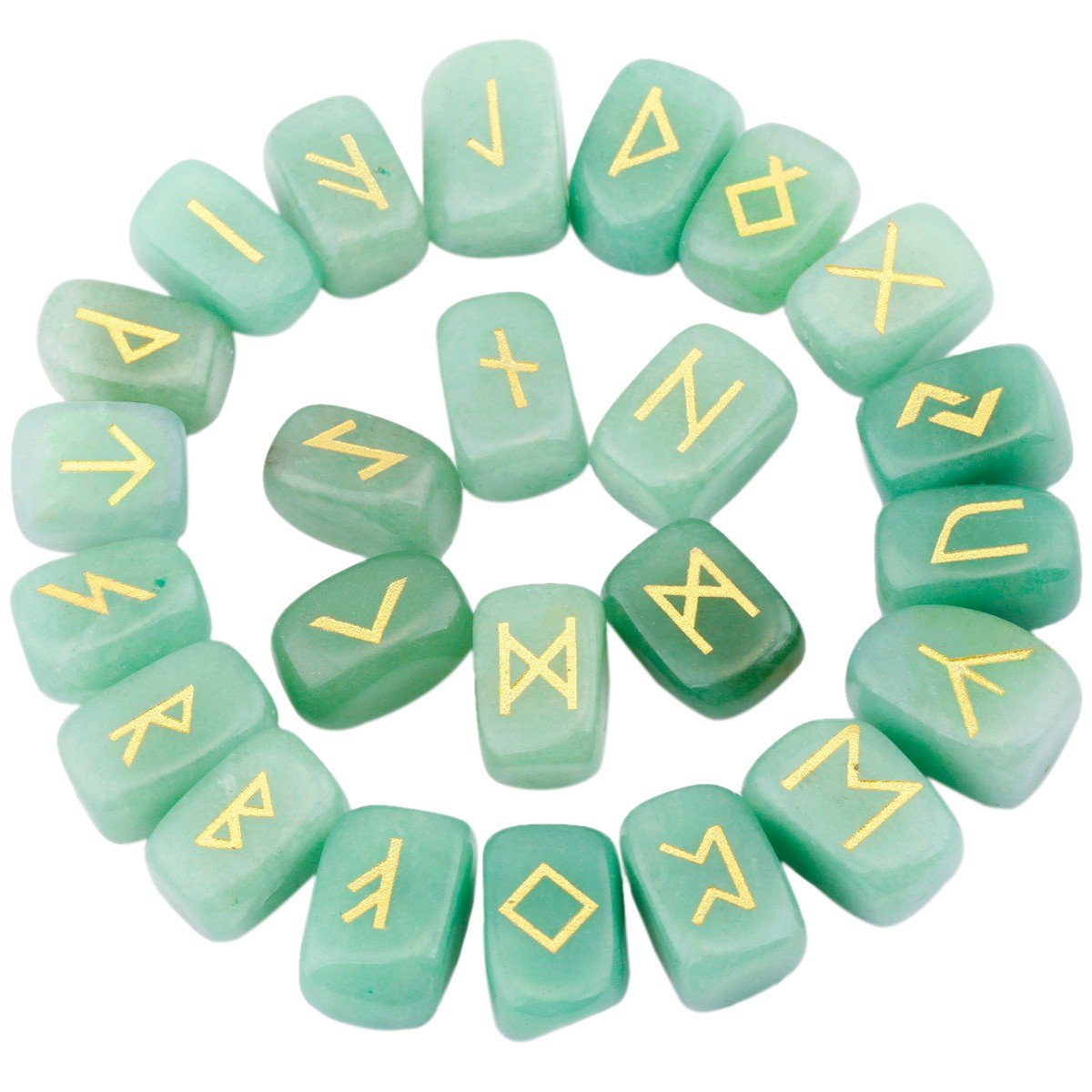 green aventurine rune stones for meditation