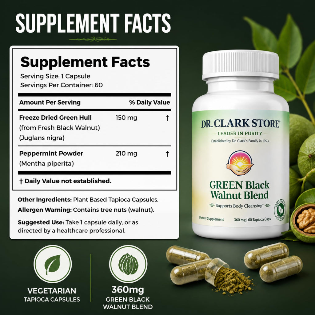 green black walnut for intestinal balance
