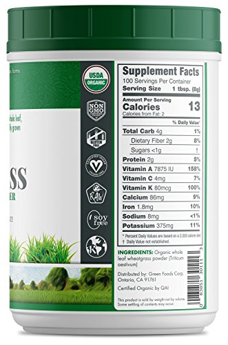 Green Foods barley grass nutrition