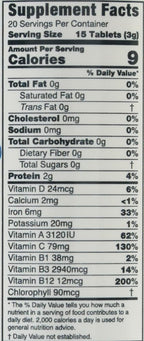 Green Foods chlorella for seniors' health