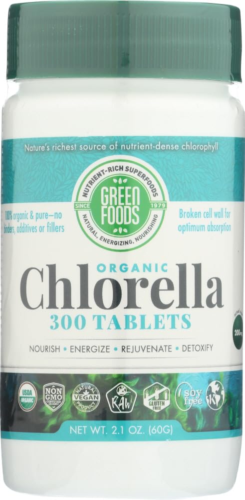 Green Foods chlorella multivitamins for energy