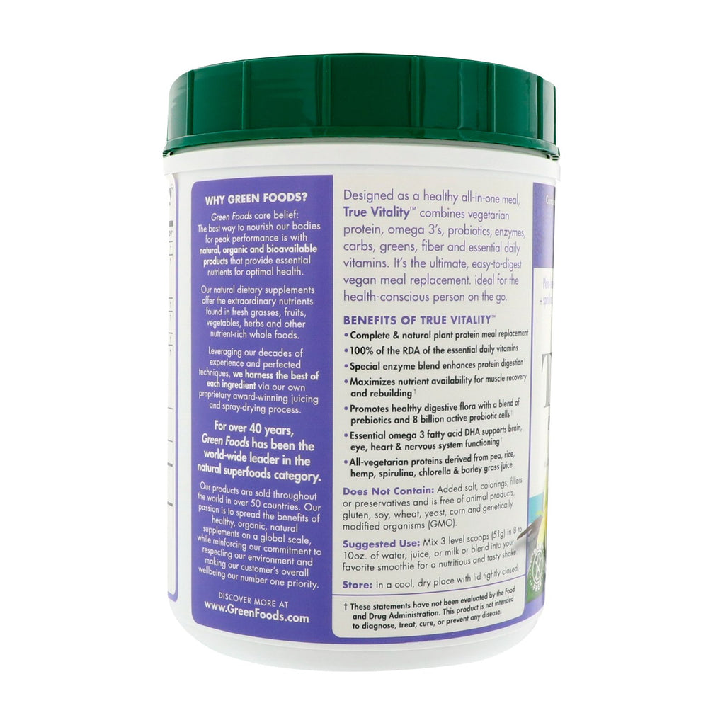 Green Foods protein shake for athletes