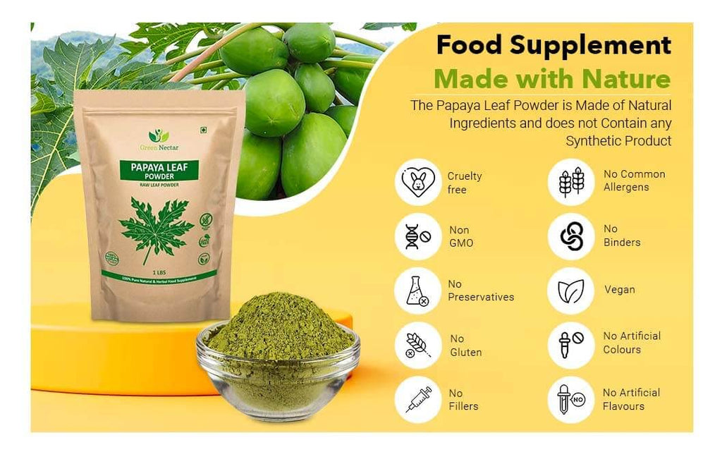 Green Nectar papaya powder for smoothies
