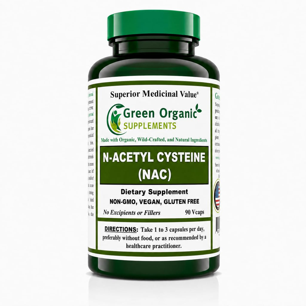 Green Organic N-Acetyl Cysteine capsules