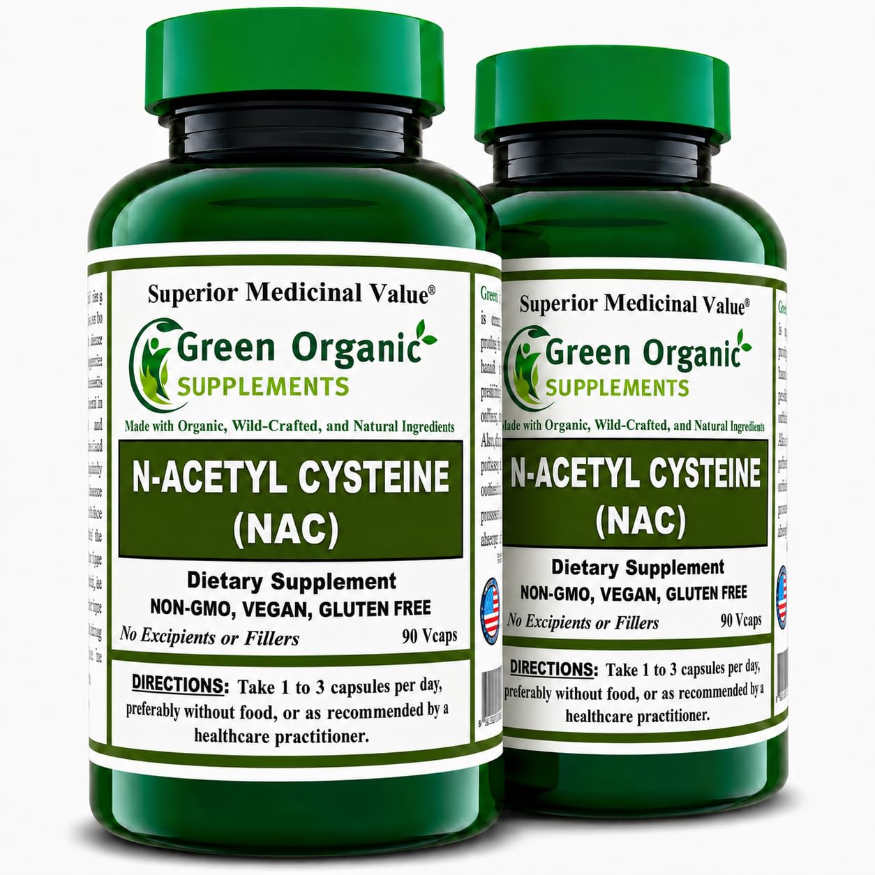 Green Organic N-Acetyl Cysteine capsules