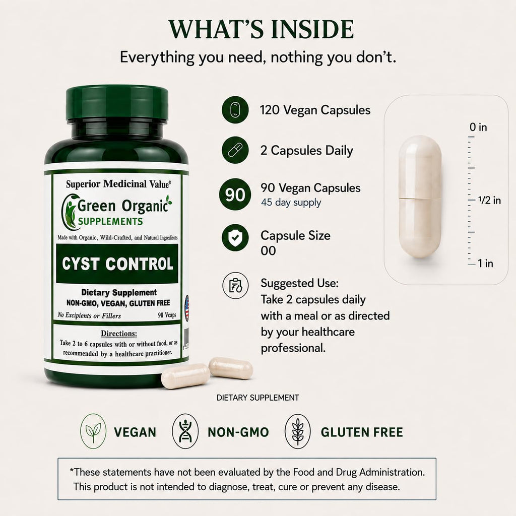 Green Organic Supplements Cyst 90 VCaps