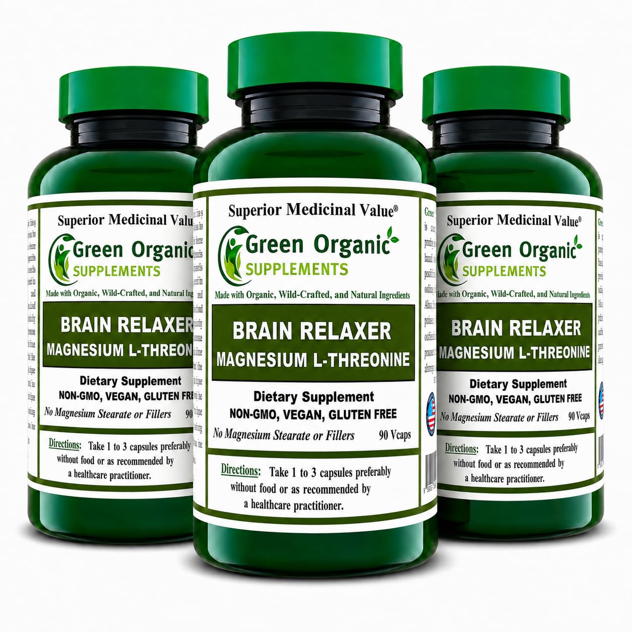 Green Organic Supplements magnesium capsules
