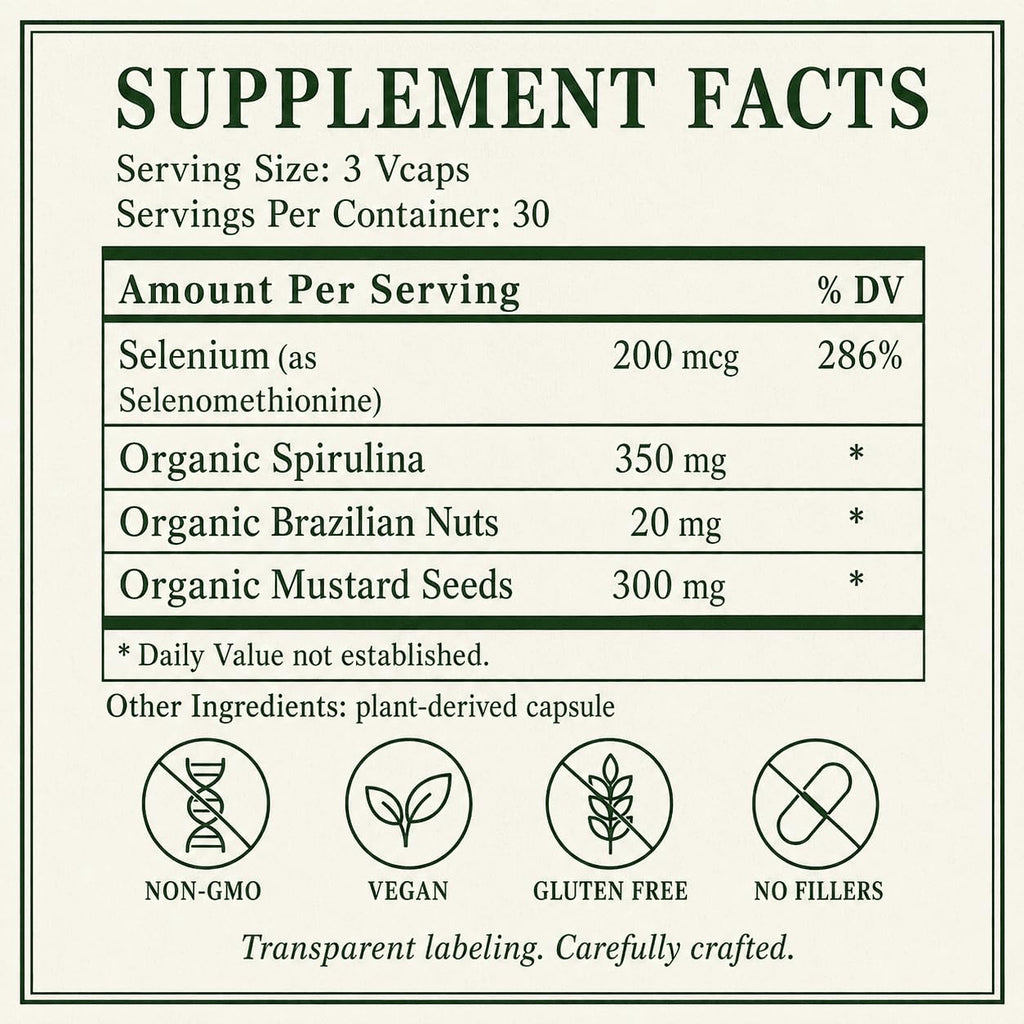 Green Organic Supplements Seleno-Methionine